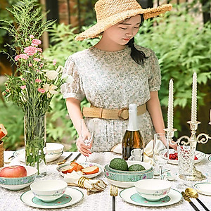 Pottery tableware,Dinnerware Set, Dishes/Plate/Bowl/Cup Set, Fine Bone China Dinnerware Sets, Collection Ceramic Dinner Sets, Christmas Dinnerware, Kitchen Sets for Home,56pcs Square Service for