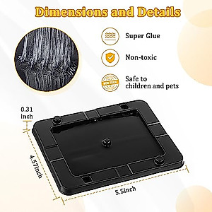 Qualirey 12 Pack Mouse and Insect Glue Traps, Strong Sticky Pre Baited Trays with Non Toxic Glue for Mice, Small Rats, Flies, Cockroaches and Other Bugs, Ready to Use Indoor, Safe to Children