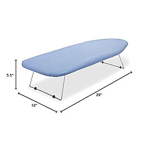 Whitmor Tabletop Ironing Board - Scorch Resistant Cover - Blue