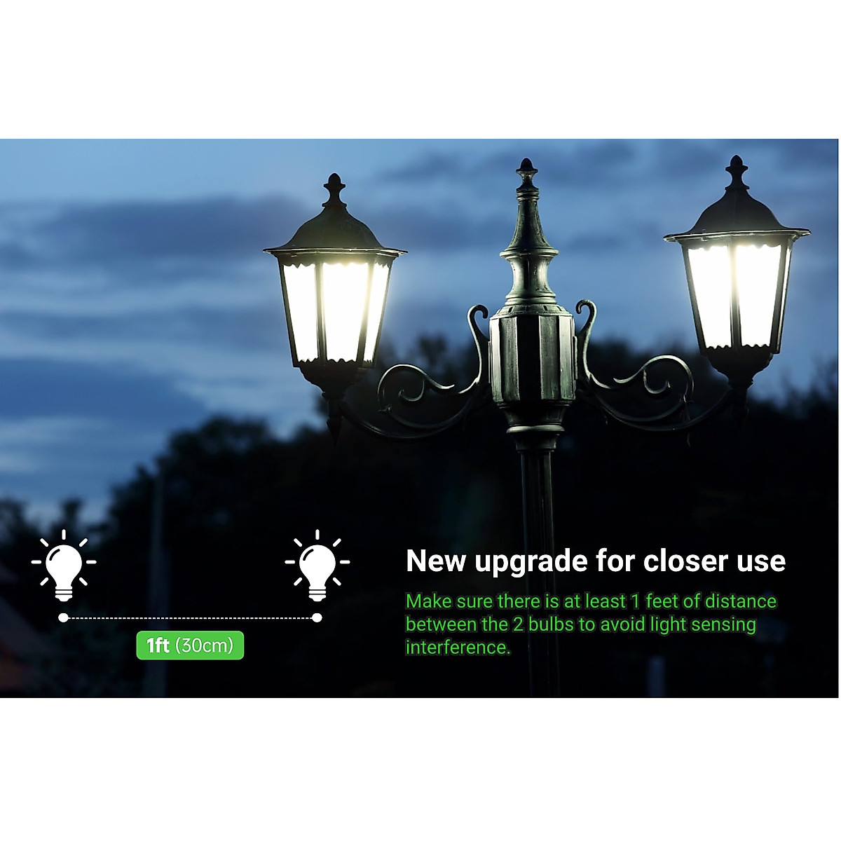 4-Pack Dusk to Dawn Light Bulbs Outdoor 75 Watt Equivalent, Automatic On/Off Sensor LED Light Bulb, 10W Daylight 5000K, 1100 Lumen, A19 E26 Bulbs Photocell for Wall lamp Porch Garage Yard Light