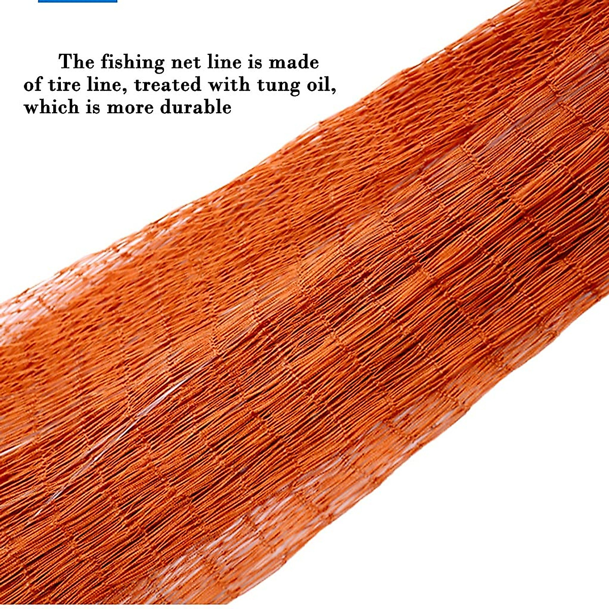 BBGS High Strength Fly Cast Net, Fly Cast Net Fishing Tools, Hand Throw Cast Net, 360cm Fishing Casting Net, for Fishermen Fishing (Size : 6m)