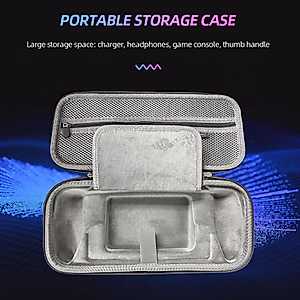 AZURAOKEY Compatible with PS Portal Accessories, Handheld Game Consoles EVA Hard Carrying Case and 9H Hardness Tempered Glass Screen Protector for Playstation 5 Portal Accessories