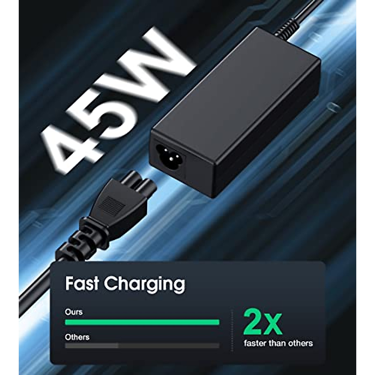 45W USB C Chromebook Charger for HP Chromebook 14 14A G5 11 11A G6 G7 G8 EE R13 X360 14-ca051wm ca052wm ca091wm ca061dx 11-ae051wm ae001tu ae027nr 12-c012dx Laptop Power Supply Cord