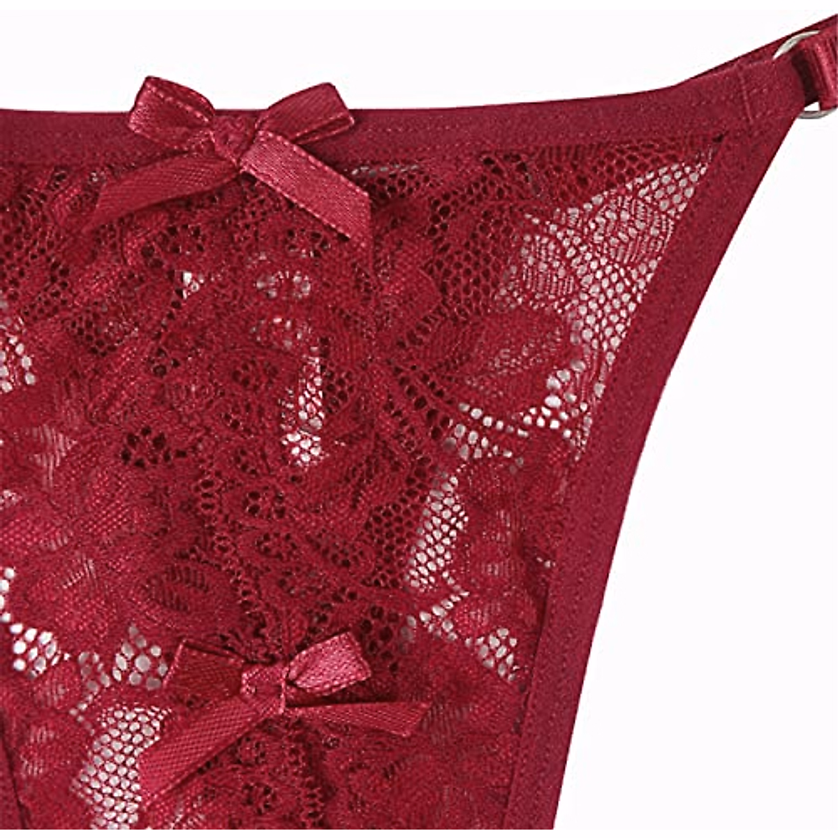 Banamic Women G-String Thongs Panties T Back Low Waist Seamless underwear sexy Wine Red