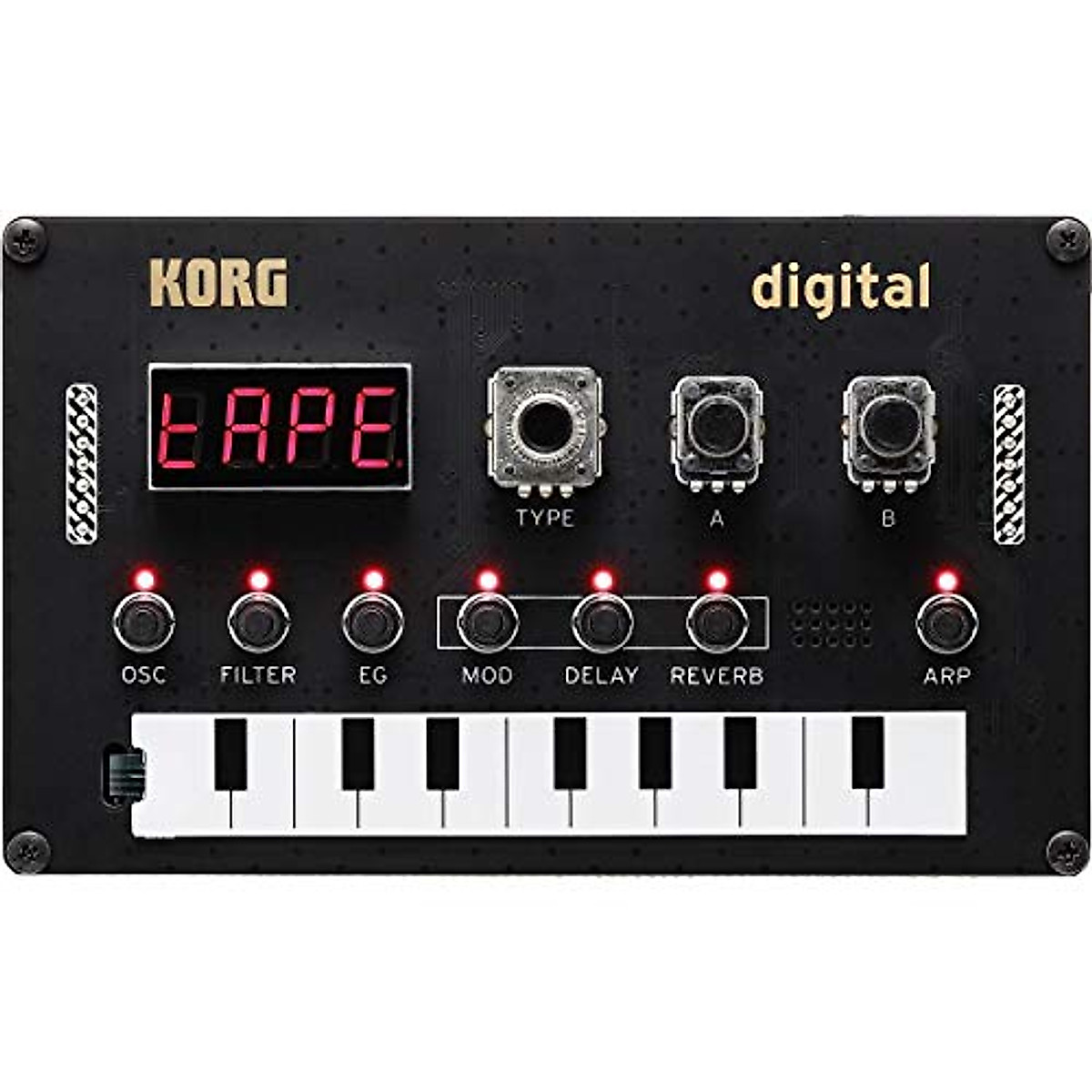 Korg Nu:Tekt NTS-1 Digital DIY Programmable Synthesizer - With H&A Closed-Back Studio Monitor Headphones