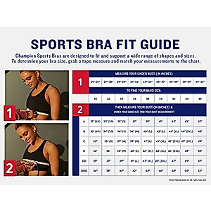 Champion, Infinity, Moderate Support Racerback Sports Bra for Women, Flight Blue, X-Large