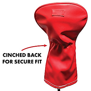 Team Golf NCAA Rutgers Vintage Driver Headcover - Printed Team Golf NCAA Vintage Driver Golf Club Headcover, Form Fitting Design, Retro Design with Fleece Lining for Extra Club Protection