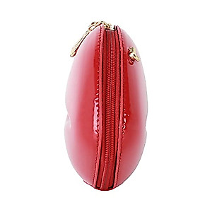 Goclothod Women Lips-shaped Shoulder Bag PU Leather Crossbody Bag Party Evening Handbag