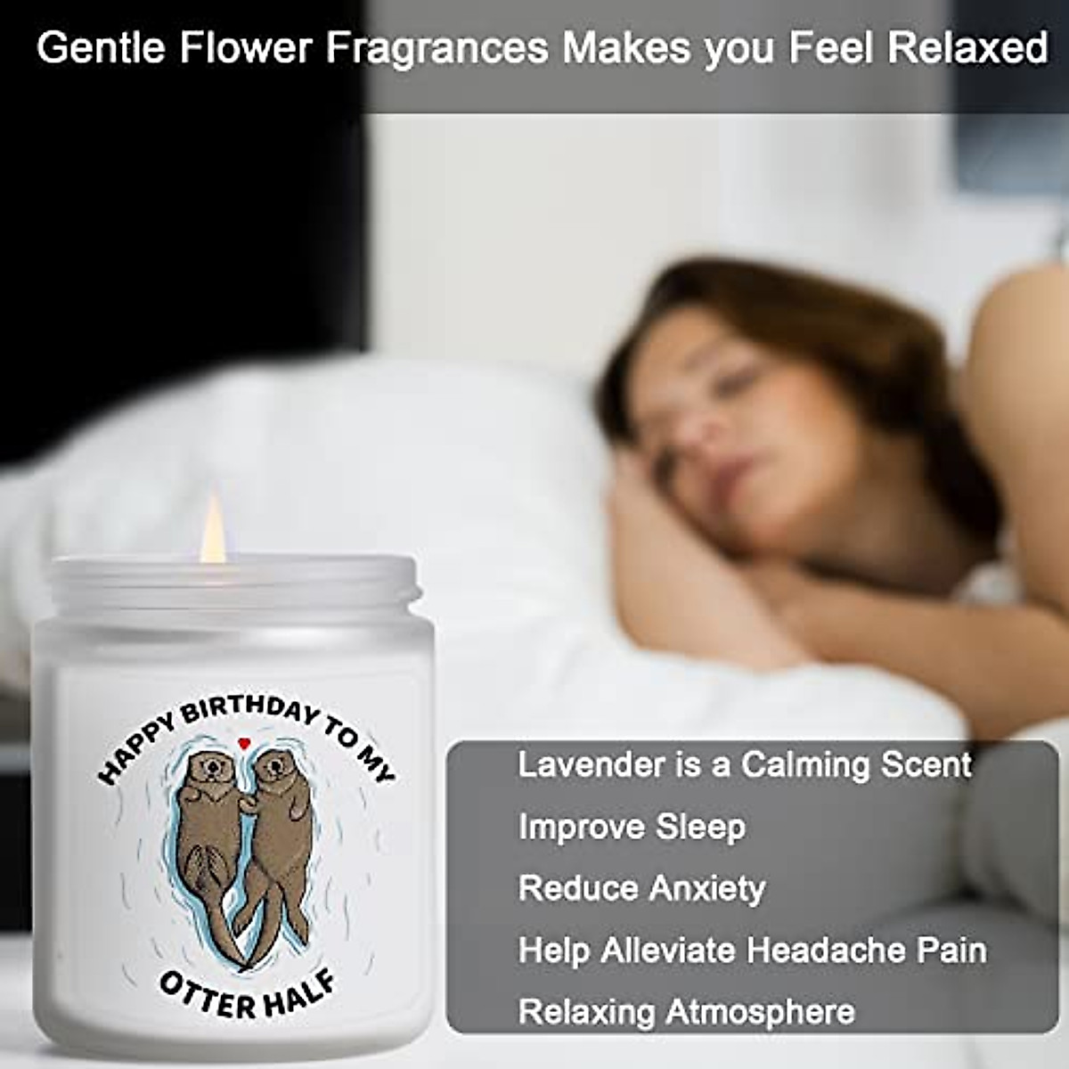 Birthday Gifts for Boyfriend Girlfriend -Boyfriend Birthday Gift Husband Birthday Gift Wife Birthday Gift Ideas Funny Birthday Gifts for Women-Birthday Gifts for Her -Lavender Candles(7oz)