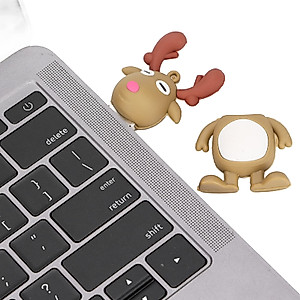 Kafuty-1 Christmas Elk USB Flash Drive,2GB-128GB Memory Stick Storage Thumb Pen Drive,Portable Christmas Novelty USB Flash Drive, for Family,Friends,Students,etc.(32G)