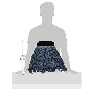 Rubbermaid Commercial 1924813 Maximizer Mop Head, Microfiber Blend, Medium, Blue