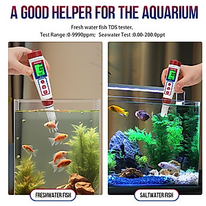 GIDIGI Digital pH Salinity Tester, 6 in 1 Salt pH TDS EC Temp ORP Meter, Multifunction pH Tester for Aquariums Pools, Spa, Hot Tub, Hydroponic, Drinking Water, Home Brewing etc