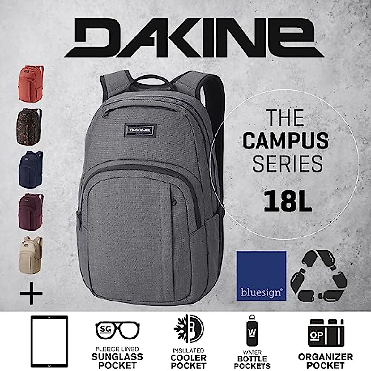 Dakine Campus Pack 18L - Black, One Size