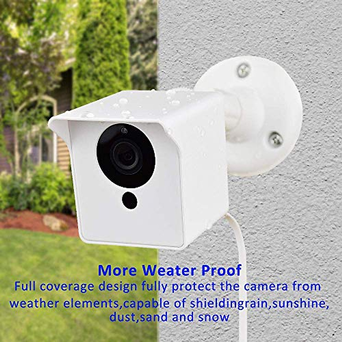 Wyze Camera Outdoor Mount for Wyze Cam V2,Wyze Mount with Weather Proof for Wyze Cam Outdoor or Indoor Use[Wyze Camera Not Included] - White,2Pack