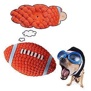 balacoo 2pcs Rugby Dog Toy Dog Squeaky Toys for Aggressive chewers Pet Sound Toy Squeaky Dog Puppy Chew Dog Football Squeaky Toy Dog Toys Puppy Toy Pet Squeaky Toy Molar Indestructible