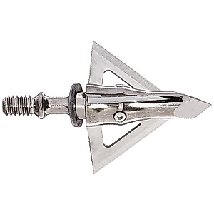 Muzzy Trocar 100 Grain 3-Blade Broadhead – 3 Pack, Multi, One Size,Silver