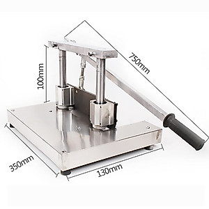 Commercial Stainless Steel Countertop Manual Type Meat Cutting Machine Frozen Meat Bone Sawing Machine 190MM
