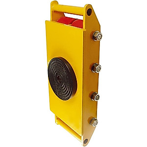 ZXMOTO Heavy Duty Machine Dolly Skates Industrial Machinery 12T 26400lbs,4pcs Machinery Mover Cargo Trolley with Steel Rollers Cap 360 Degree Rotation