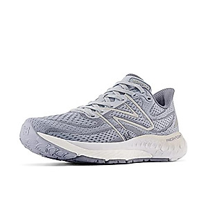 New Balance Women's W880G13 Running Shoe, Light Arctic Grey/Arctic Grey/Light Silver Metallic, 7