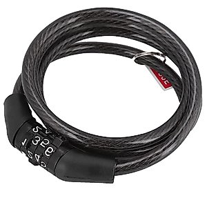 Sazao Cable Lock, Waterproof Passwords Bike Security Lock, Children for Bike Mountain Home