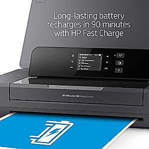 HP OfficeJet 200 Portable Printer with Wireless & Mobile Printing (CZ993A) (Renewed)