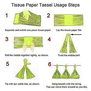 TONIFUL 30Pcs Shiny Gold Foil Tassels Garland Paper Fringe Banner DIY Metallic Foil Hanging Garland Kit Decorations for Birthday Bridal Shower Christmas Party Table Wall Backdrop Party Supplies