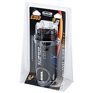 Sound Storm Laboratories C352 3.5 Farad Car Capacitor for Energy Storage to Enhance Bass Demand from Audio System