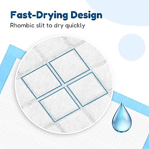 Super Absorbent Waterproof Dog and Puppy Pet Training Pad, Housebreaking Pet Pad,Blue (23.6"x35.4" (20PCS))