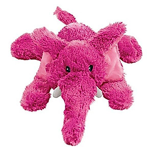 KONG - Cozie Elmer Elephant - Indoor Cuddle Squeaky Plush Dog Toy - for Medium Dogs…