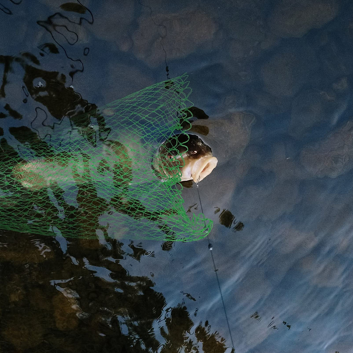 BESPORTBLE 1pc dip net Fishing baits Bait Fish net Floating Fish Keeper net fishnets mesh Fishing cage Fish Bait net Landing Net for Fishing Small Fishing Net Fishing Tool Nylon Strand Diving