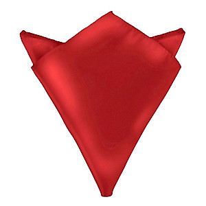 Moda Di Raza, Pocket square, Satin Finish Hanky, Men Handkerchiefs, Red handkerchief