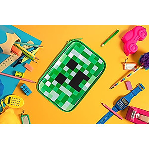 SOOCUTE School Boys Pencil Bag Pen Case With Compartments - Large Capacity Students Stationery Pouch With Zipper Closure - Cute Accessories Storage Box Organizer For Kids Girls Toddlers