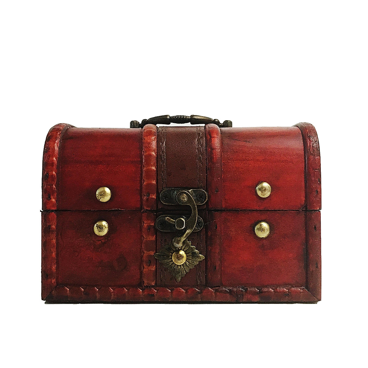 allgala Antique Wooden Jewelry Treasure Keepsake Box 2-PC Set-HD90203