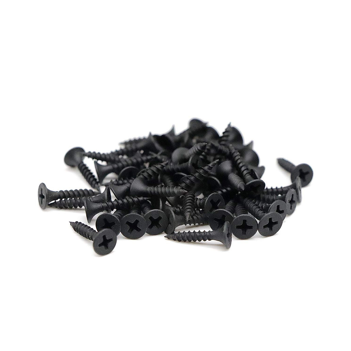 IMScrews 100pcs #6 x 3/4" Flat Head Phillips Drywall Screws Fine Thread Sharp Point Wood Screw, Carbon Steel 1022A, Black Phosphate