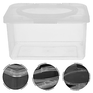 Wet Wipe Dispenser Portable Baby Wipes Dispenser Clear Refillable Tissue Box On- The- Go Wipes Dispenser Baby Wipes Holder for Car Outdoor Bathroom 4Pcs