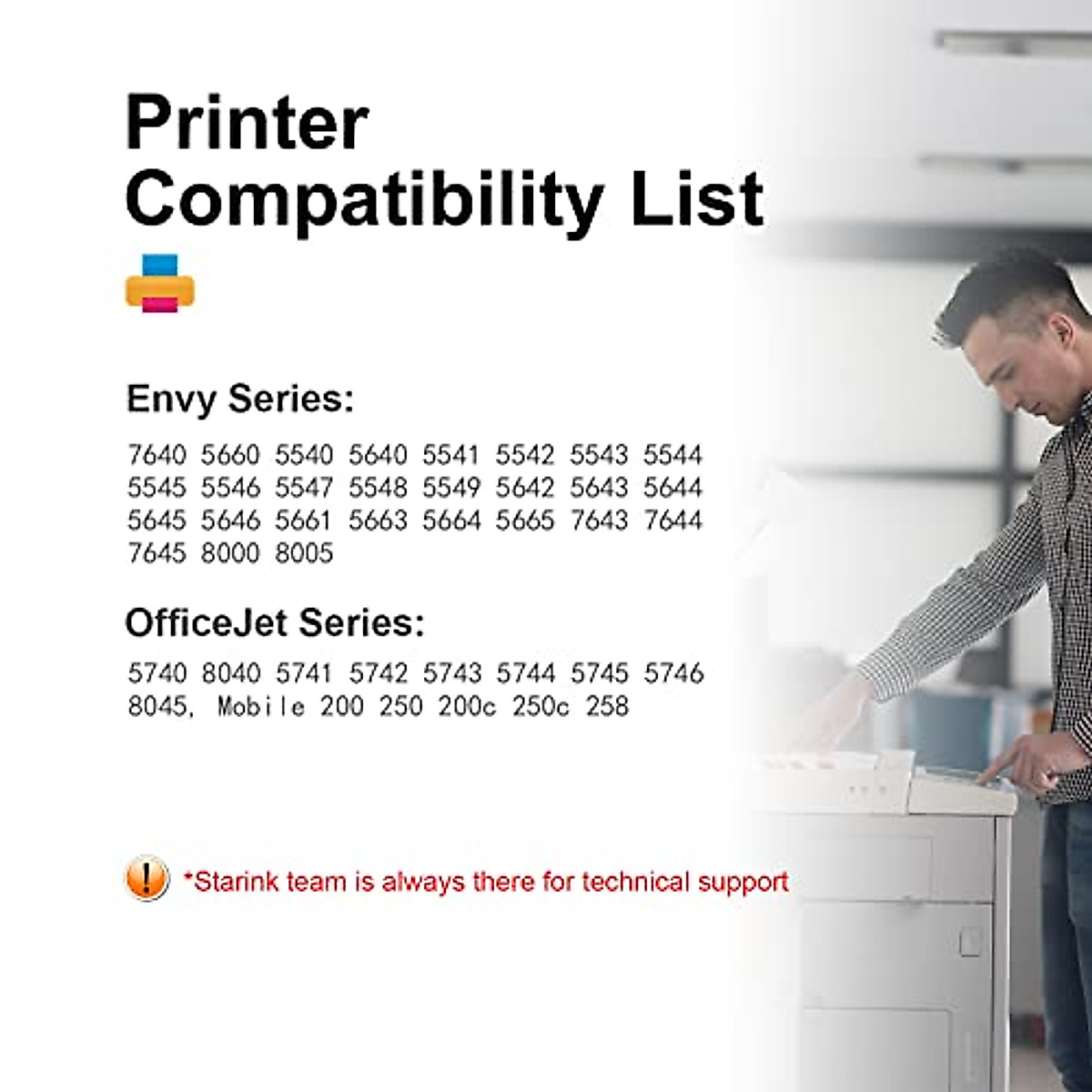 st@r ink Remanufactured Ink Cartridge Replacement for HP 62XL 62 XL Black for OfficeJet 200 250 5740 Envy 5660 7640 5540 5640 5642 7645 5643 5746 5745 5642 8000 Printer 2 Packs