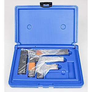 Fowler 52-432-246-0 Machinist Hardened Steel Square Set, 2", 3",4",and 6" Blade Size