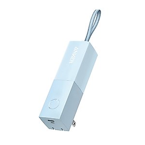 Anker Portable Charger, 2-in-1 Hybrid Charger, 5,000 mAh 20W Power Delivery for iPhone 15/15 Plus/15 Pro/15 Pro Max, iPhone 14/13/12 Series, Samsung S22, Google Pixel, Apple Watch, AirPods,and More