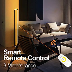 SPECILITE Modern Floor Lamp LED, 51.2" Corner Light Bar with Stepless Dimmable 3000-6500K, Standing Minimalist Tall Lamp with Adjustable Brightness for Living Room, Bedroom