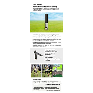 Golf Practice Equipment. Explosive Distance Increase, Core Training, Ground Reaction Force Lower Body Practice Tool.