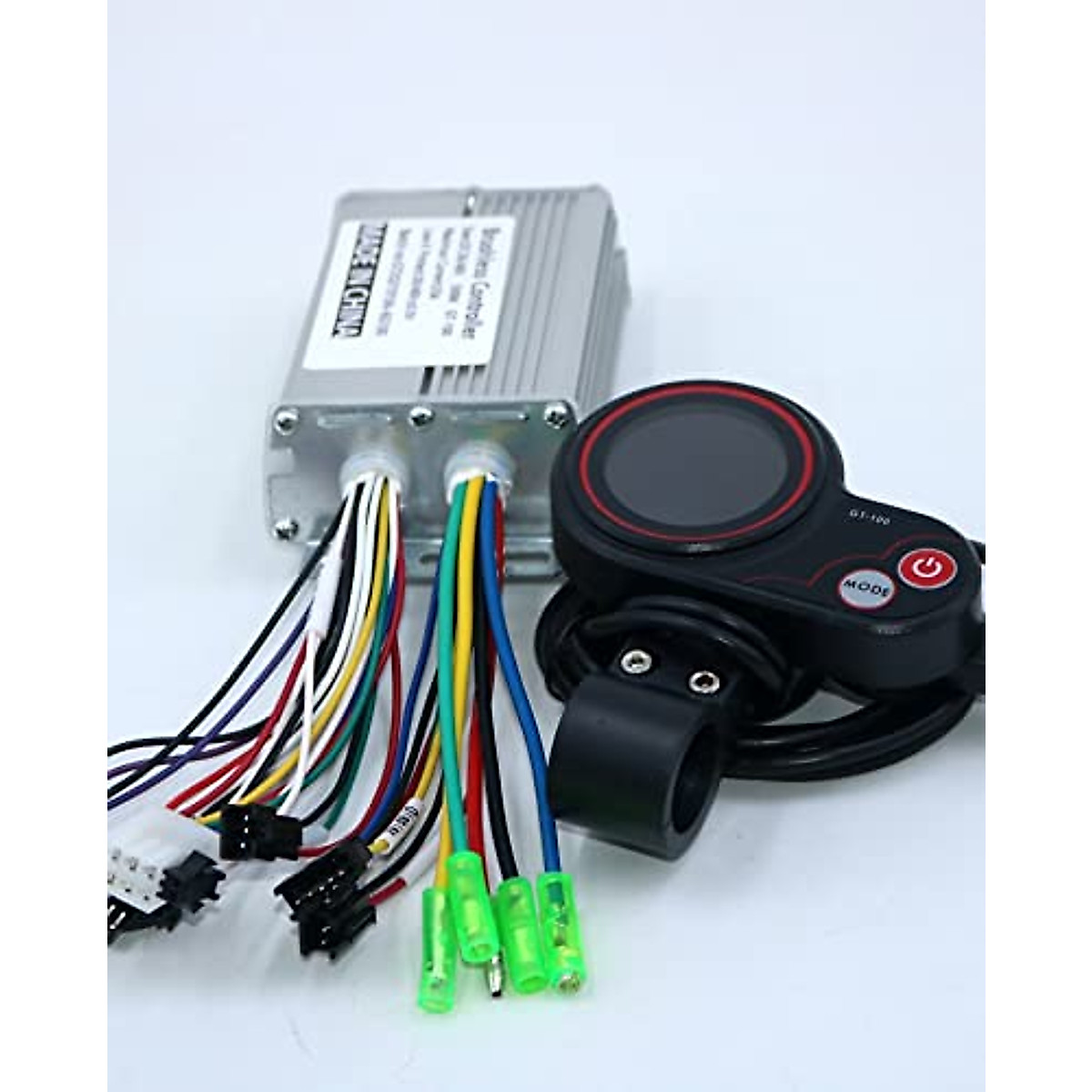 Bike Fender 36V/48V 350W BLDC Electric Scooter Controller E-Bike brushless Speed Driver and GT-100 LCD Display one Set Mud Guards (Size : 48V Set)