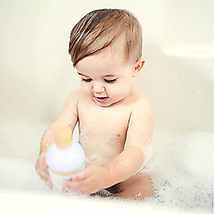 Babo Botanicals Moisturizing Plant-Based 2-in-1 Bubble Bath & Wash - with Organic Calendula & Natural Oat Milk - For Babies, Kids & Adults with Sensitive Skin - Hypoallergenic & Vegan - 15 oz