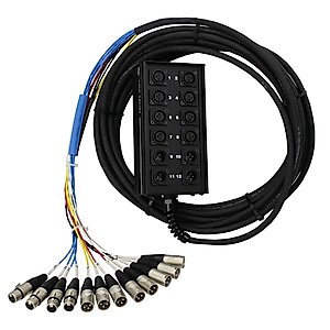 Pro Co SMA0804FBX-150 StageMaster 8x4 Stage Snake with XLR Returns - 150 Feet
