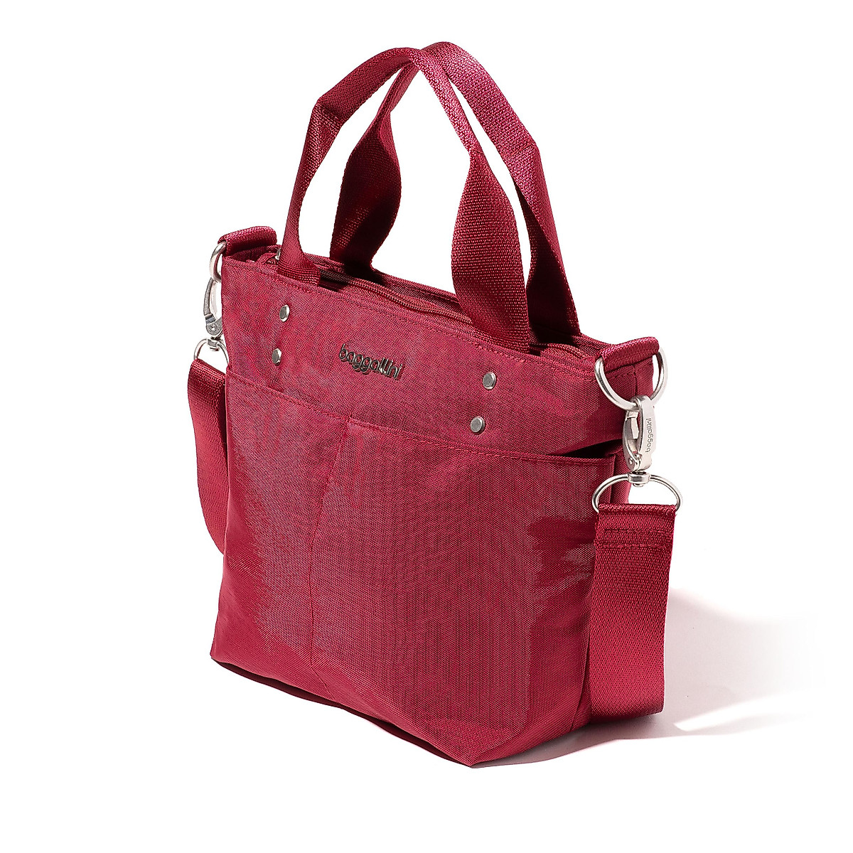 Baggallini Women's Mini Carryall Tote, Ruby Red
