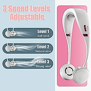 NORMIA RITA 2023 Neck Cooling Fan with AC Cooling System 360° Free Rotation Personal Fan 4000mAh Rechargable Portable Wearable Air Conditioner Fan for Sports Outdoor Working