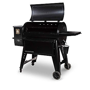 PIT BOSS PB1150G PG1150G Wood Pellet Grill w/Cover and Folding Front Shelf Included, 1150 sq. inch, Black