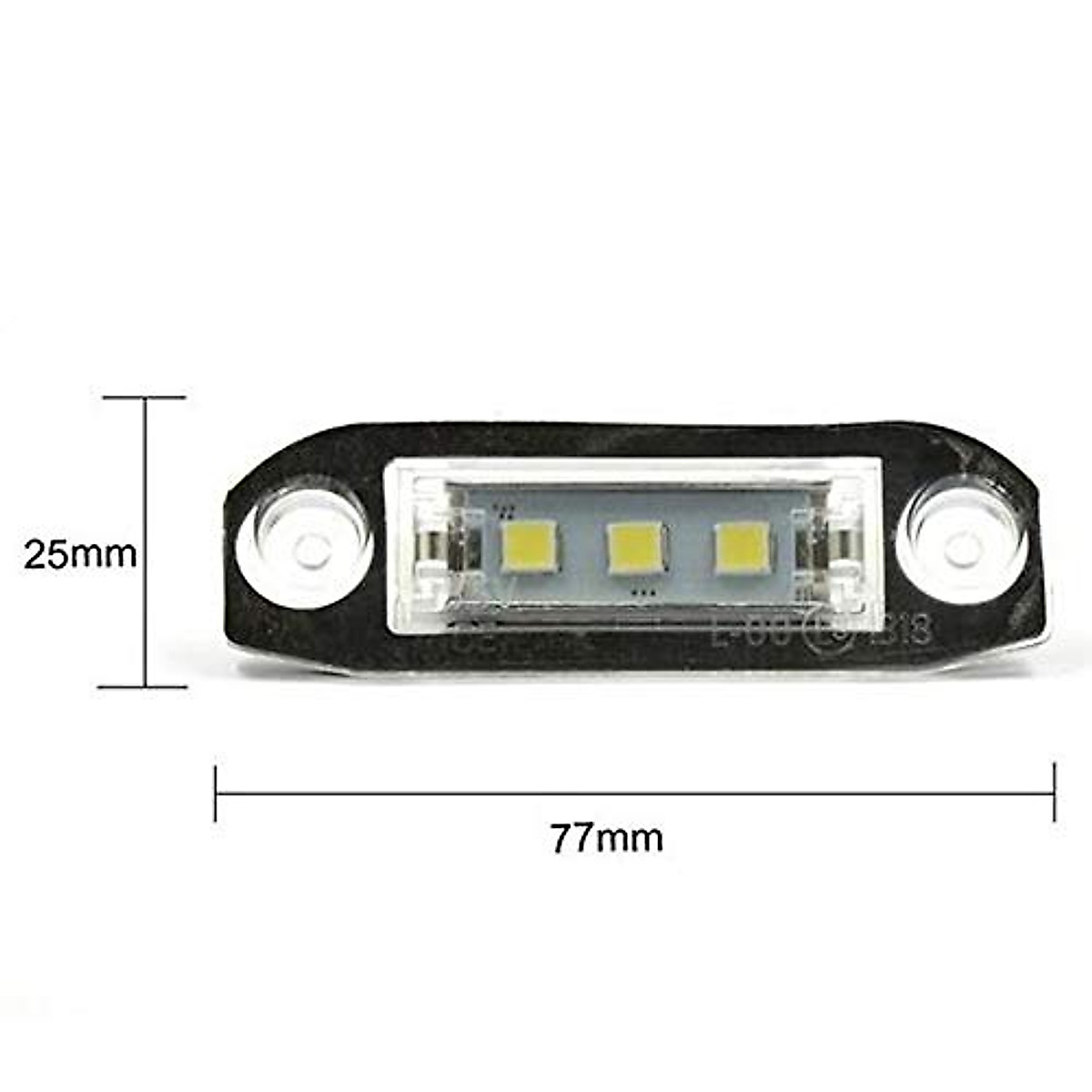 Rui Xin 213 2PCS White LED light Error Free Number License Plate Lights Car Number Lamp For Volvo S80 XC90 S40 V60 XC60 S60 V70 C70 Lamp Bulb Kit