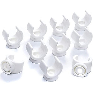 Noa Store 1/2 inches PEX Pipe Support Hangers 130 Pieces | U-Hook PEX Holder PVC Water Pipe Clamps Clips Socket | PEX-AL-PEX Talon Clamps Pipe Support