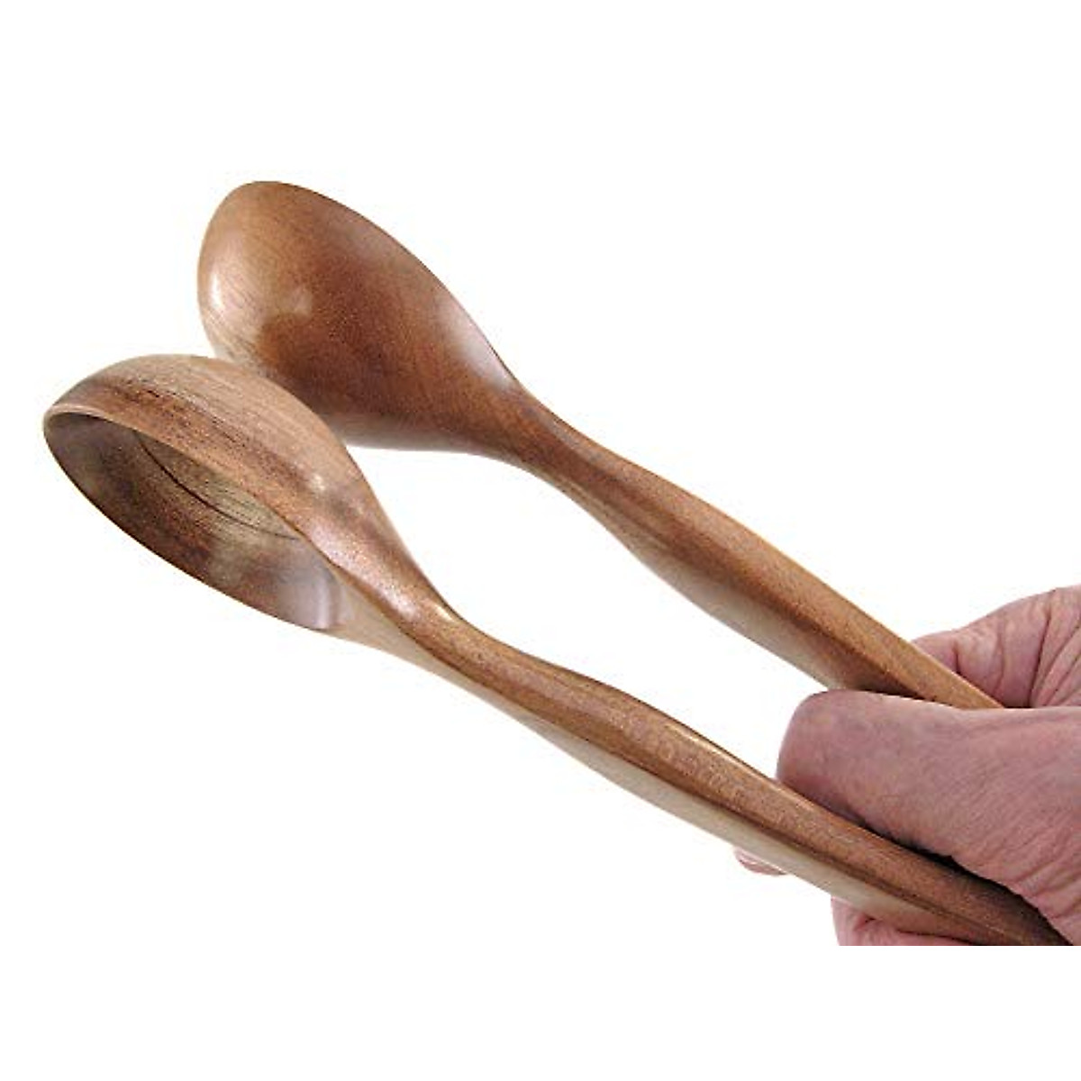 Pea Patch Mahogany Musical Spoons (Gumbo Style), Long - w/free instruction booklet