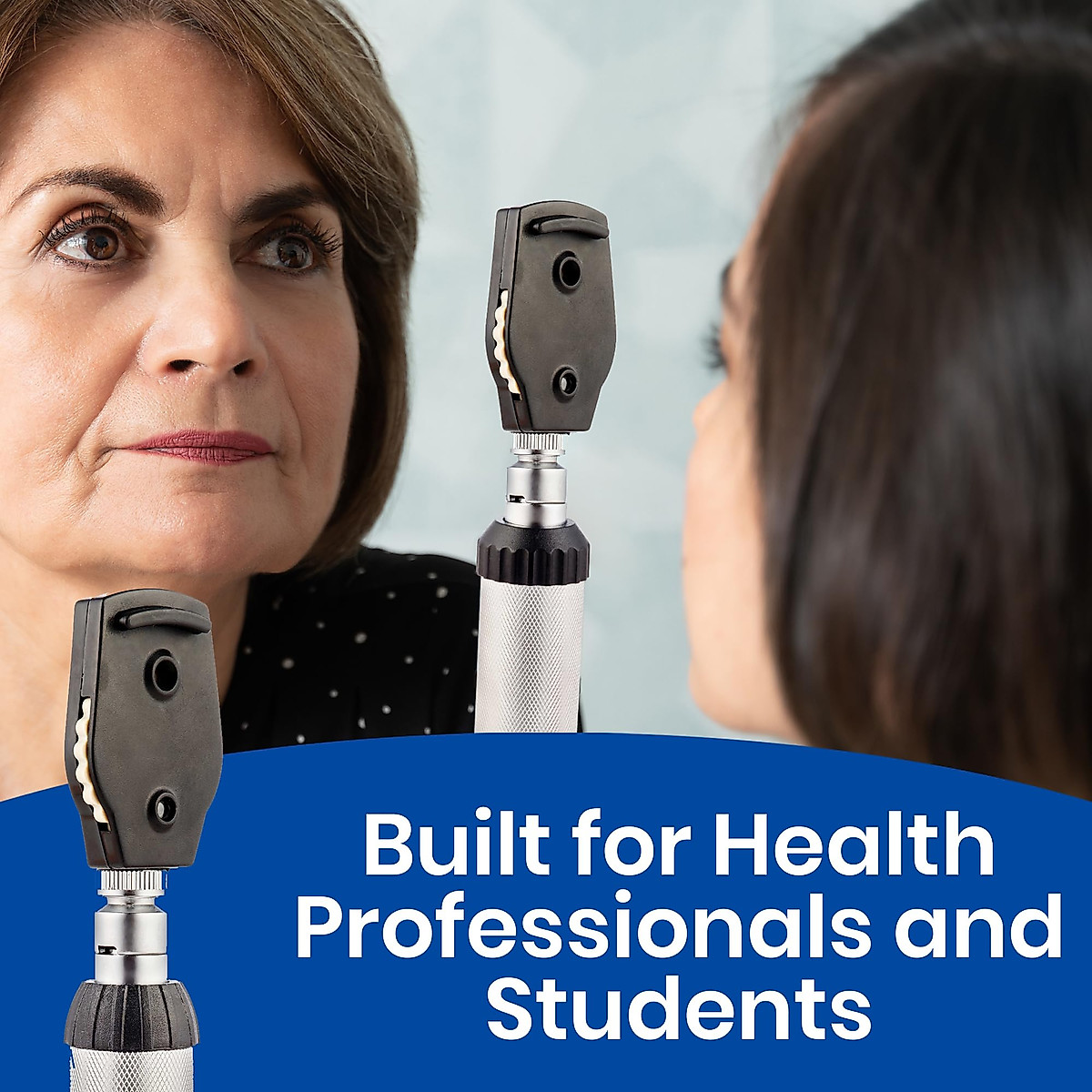 Zyrev 2 in 1 Otoscope Oph Set - Perfect for Nursing & Medical Students with Carry Case, Sight Chart & Replacement Ear Speculums